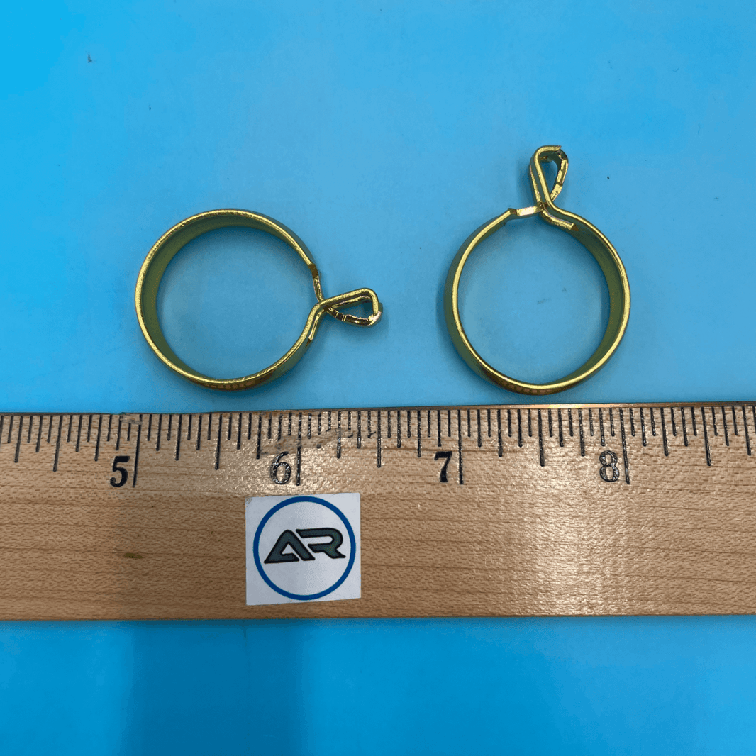 Kirsch Brass Plated Eyelet Cafe Rings 3/4" ID - 14 per bag