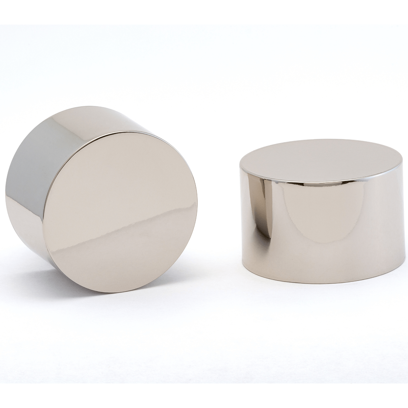 Kirsch Metal Round Finial End Cap 1-3/8" Pair - Various Colors