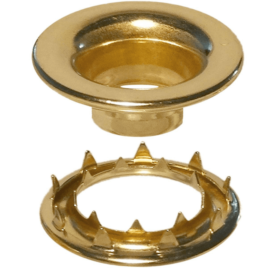 3/4" #6 Rolled Rim Grommet with Spur Washer 144 Sets Various Colors