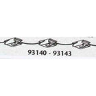 Kirsch Ripplefold Front Load Carriers - 60% Fullness